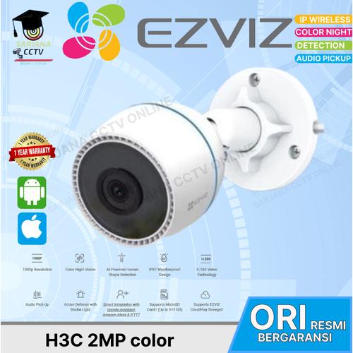 Jual EZVIZ H3C 2MP IP Camera AI Color Night CCTV Wifi Outdoor Audio 1 ...