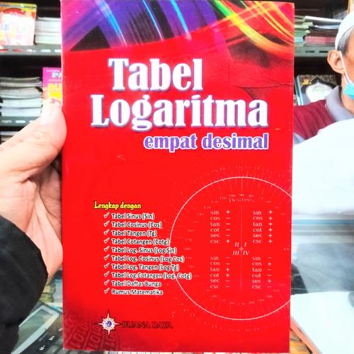 Jual Tabel Logaritma empat desimal - Kota Bandung - bang buku | Tokopedia