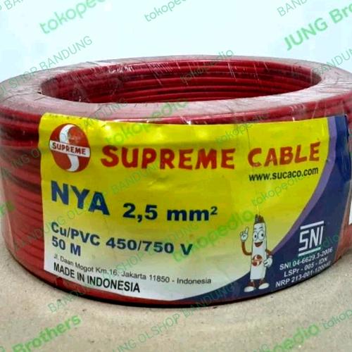 Jual SUPREME NYA 2,5MM 2, 5MM 1M KABEL LISTRIK TUNGGAL 2,5MM NYA ...
