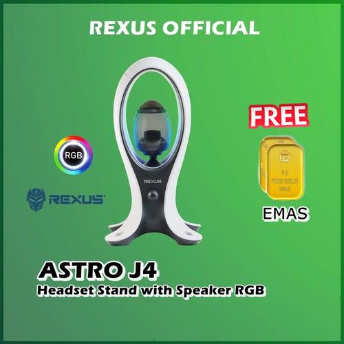 Promo Rexus Astro J4 Headset Stand Speaker Wireless RGB RX-J4 Cicil 0% ...