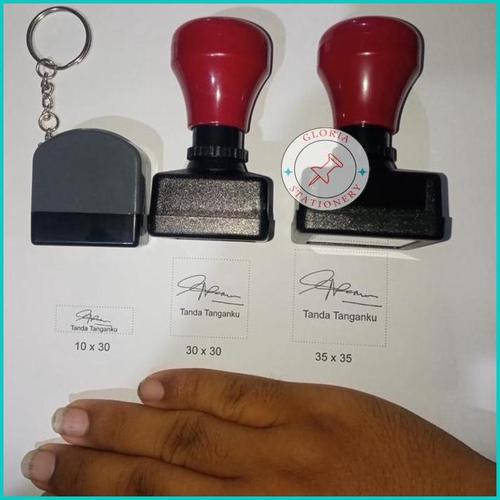 Jual Stempel Tanda Tangan 'NamaPerawat dan Paraf Guru / Stempel TTD ...