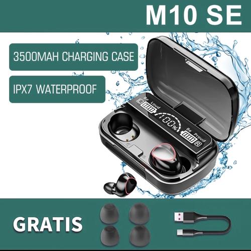 Jual Headset Bluetooth Tws M10 SE Sports With Mic Led Touch Wireless In ...
