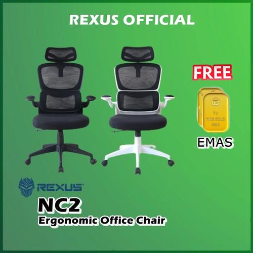 Promo Rexus NC2 Office Chair Kursi Kantor Ergonomic NC-2 - White Cicil 0% 3x - Jakarta Barat ...