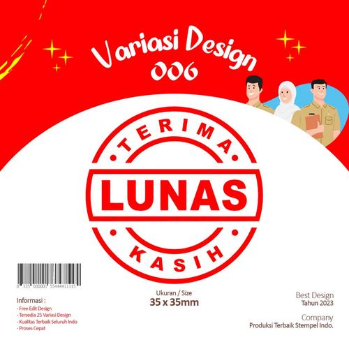 Jual CETAK STEMPEL LUNAS / STEMPEL FLASH CUSTOM STEMPEL SEKOLAH TOKO ...