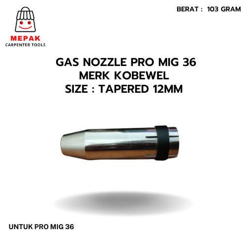 Jual Gas Nozzle - Tapered 12mm Pro Mig 36 Welding Torch - Kab. Sukabumi ...