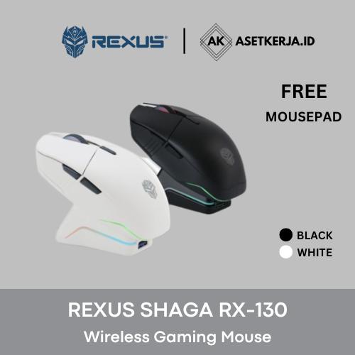 Jual REXUS Shaga RX130 Mouse Gaming Wireless RGB - WHITE - Jakarta ...