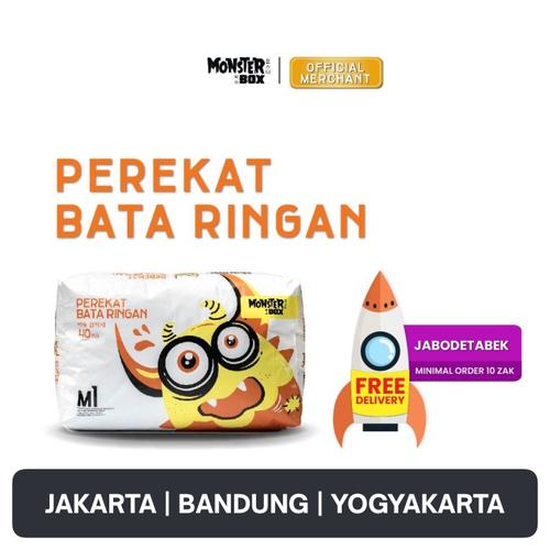 Jual SEMEN INSTAN MORTAR Perekat Bata Ringan/ Lem Hebel 40kg Monster ...