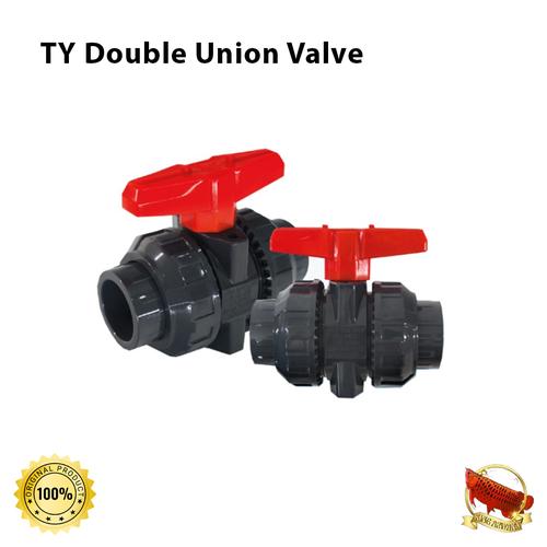 Jual TY Aquarium Double Union Valve Pipa Pipe U–PVC/ Stop Kran by 3 Pawns - Kota Medan - KING ...