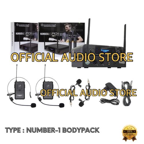 Jual Mic Wireless Hardwell NUMBER 1 Double Mic Clip On Headset Original ...