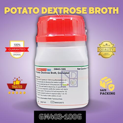Jual Potato Dextrose Broth (PDB), Granulated - Media Mikrobiologi, 100 ...