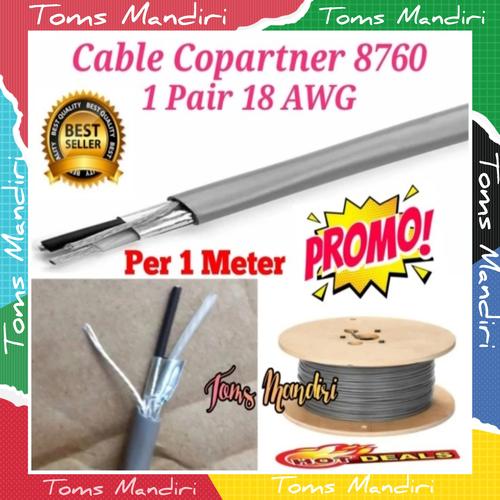 Jual Cable Data 1 Pair 18 Awg Copartner 8760 Shielded 1Pair 18Awg Per ...