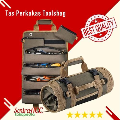 Jual TAS PERKAKAS TOOL BAG ROLL MULTIFUNGSI ORGANIZER KUNCI TOOLKIT TOOLBAG - Mini Wallet - Kab ...