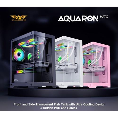 Promo Armaggeddon Aquaron Casing PC Gaming M-Atx Mini ITX - Hitam Cicil ...