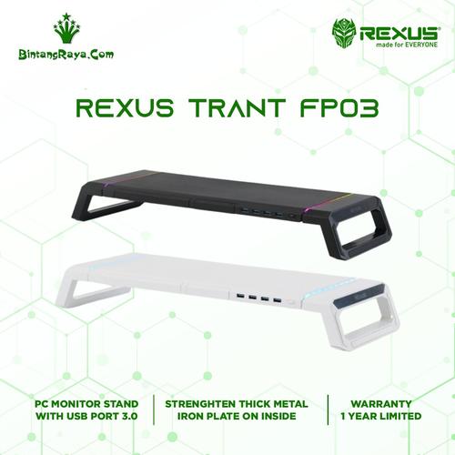 Promo MONITOR STAND REXUS TRANT FP03 / FP-03 RGB WITH 4 PORT USB 3.0 ...