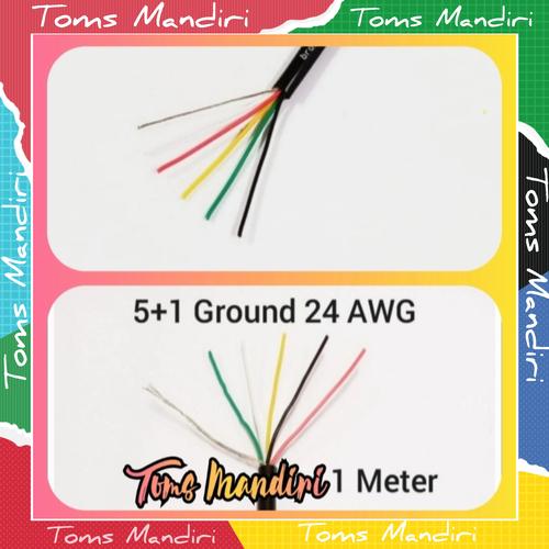 Jual Kabel isi 5+1 ground 24 AWG (serabut) Brother Union 1 Meter ...