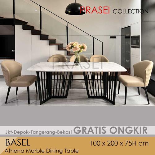 Jual BASEL - Marble Dining Table Meja Makan Marmer Meja Kerja - 160 x 80 - Kota Tangerang ...