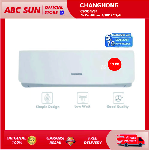 Promo Changhong Csc05nvb4 Air Conditioner 1/2PK Ac Split Cicil 0% 3x - Kota Bandung - ABC Sun ...