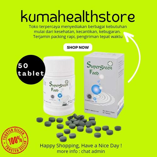Jual Super Green Food SGF 50 tablet Multivitamin Padat Gizi KK Indonesia - Kota Surabaya ...