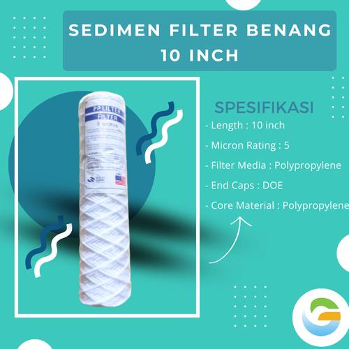 Jual Sedimen Filter benang 10 inch - Cartridge Benang - Filter Air ...