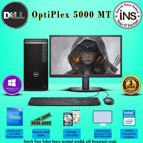 Jual PC DELL OptiPlex 5000 MT i5-12500 8GB 1TB SATA/512GB/1TB SSD W10P ...