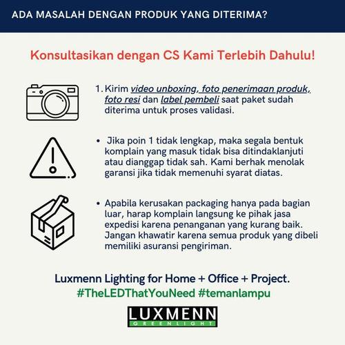 Jual Luxmenn LED Track Light Railing / Rel Lampu Sorot Spotlight, 1 ...