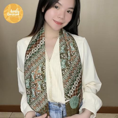 Jual Syal Scarf Batik Wanita Hijau / Oleh Oleh Unik Khas Indonesia ...