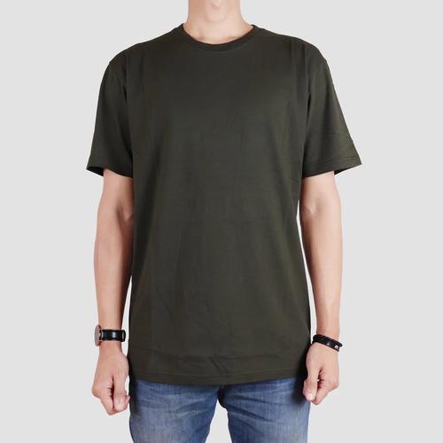 Promo Kaos Polos Ijo Army Cotton Combed 24s Kaos Hijau Army Lengan ...