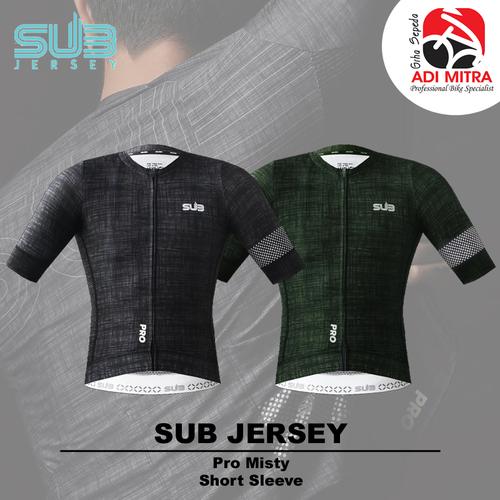 Jual SUB Jersey Pro Misty Short Sleeve Jersey Sepeda Pro Series - Cross Green, L - Kota ...