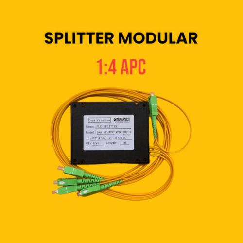 Jual PASIF SPLITTER 1:4 APC modular passive spliter 1x4 SC APC fiber ...