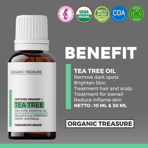 Jual [30 ML] TEA TREE ESSENTIAL OIL THERAPEUTIC ORGANIK MINYAK TEA TREE ...