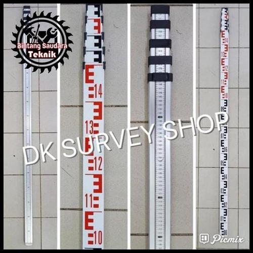 Jual RAMBU UKUR 7 METER/ MISTAR/ BAK UKUR 7M/ 7 METER/ LEVELLING STAFF ...