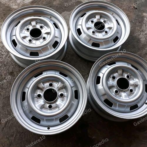 Jual Velg Kaleng r13 pcd 4x110 Zebra Espass Harga Satuan Kondisi Top - Hitam - Kab. Kudus ...