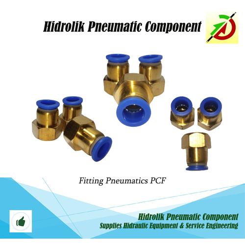 Jual Fitting Pneumatic Push In PCF 6-01 Selang 6mm Drat 1/8 inch ...