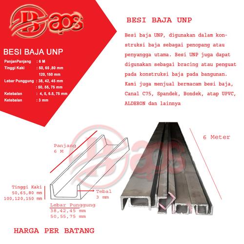 Jual BESI UNP - TL 50X38, 5mm - Kota Tangerang - Berkat Anugerah ...