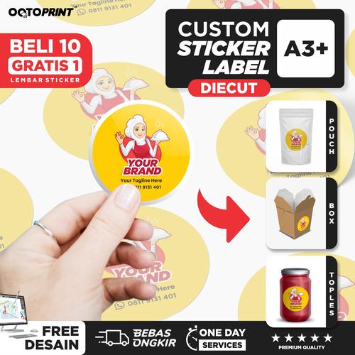 Jual Cetak Sticker Label A3+ Premium Custom/Template - Kota Tangerang ...