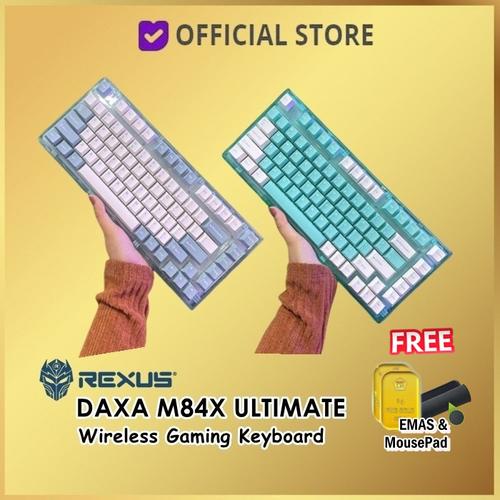 Promo Rexus Daxa M84X Ultimate Wireless Gaming RGB Keyboard M84 X M 84 ...