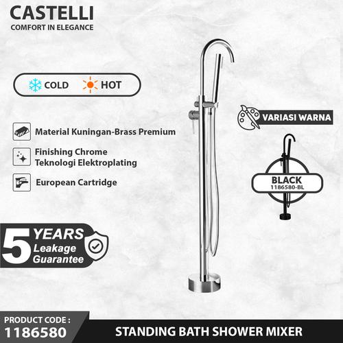 Promo Standing Bath Castelli Shower Mixer - 1186580 - CHROME Cicil 0% ...