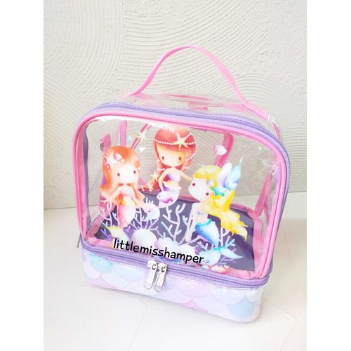 Jual Double decker mika lunch bag alumium foil tas bekal sekolah anak ...