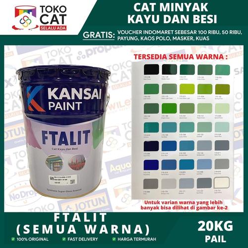 Jual CAT FTALIT GLOSS 20KG PAIL - CAT MINYAK KAYU BESI (READY SEMUA ...