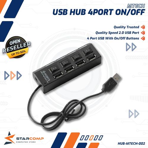 Jual USB HUB 4 Port M-Tech 2.0 On-Off - Kota Surakarta - Starcomp Solo ...