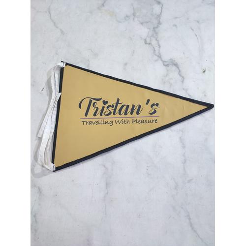 Jual Custom Bendera Segitiga Travel TRISTAN'S/ Bendera Tour Guide ...