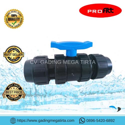 Jual Compression Fitting HDPE Ball Valve 25mm / Stop Kran 3/4" - Jakarta Timur - Gading Mega ...