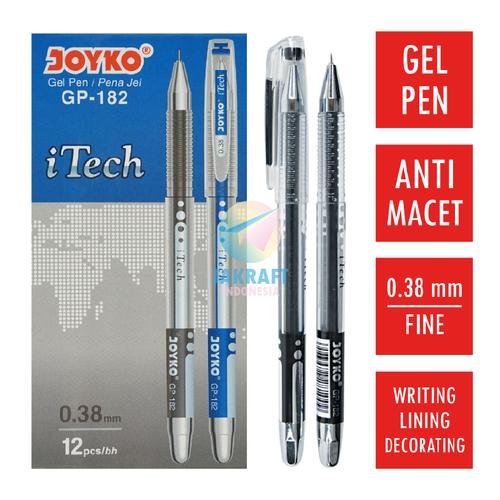 Promo Pulpen Gel Pen JOYKO GP-182 iTECH / i-TECH Needle Tip 0.38 mm ...