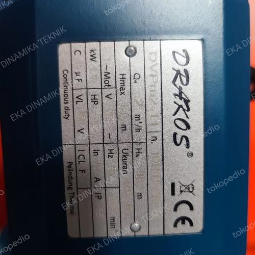 Jual Pompa Air Vertikal Booster Pendorong Drakos DVPM 2-11 1,8kw 2,5hp ...