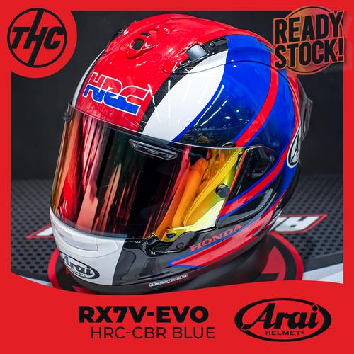 Jual ARAII RX7V EVO HRC CBR BLUE FULL FACE HELMET HONDA - Jakarta Barat ...