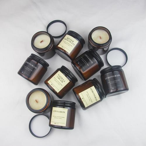 Jual Soy candle 100ml vegan candle scented lilin aroma terapi organic ...