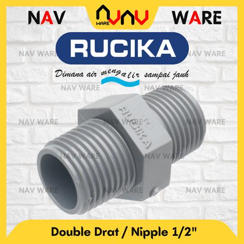 Jual RUCIKA Sambungan Double Neple / Nipple 1/2" Inch Pipa PVC AW Drat Luar - Jakarta Timur ...