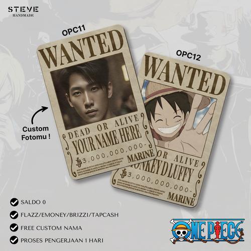 Jual Flazz Gen 2 Emoney Brizzi Tapcash One Piece V2 Custom Nama UV ...