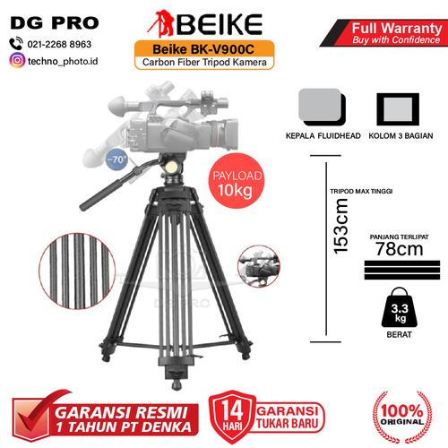 Jual Beike BK-V900C Carbon Fiber Tripod Kamera Video V 900C Original Resmi - Jakarta Pusat - DG ...