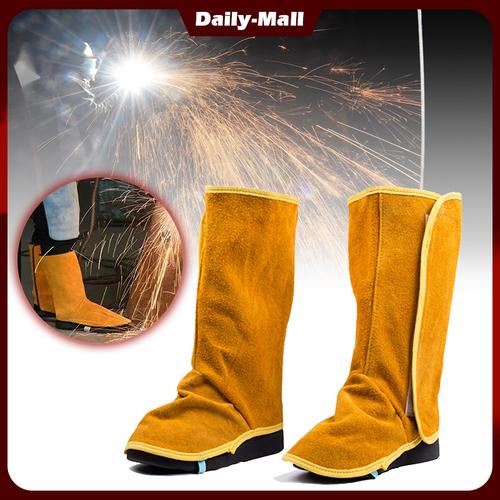 Jual Apron Kaki Las Kulit Welding Foot Cover Kulit Kaki Kulit Tan Anti ...